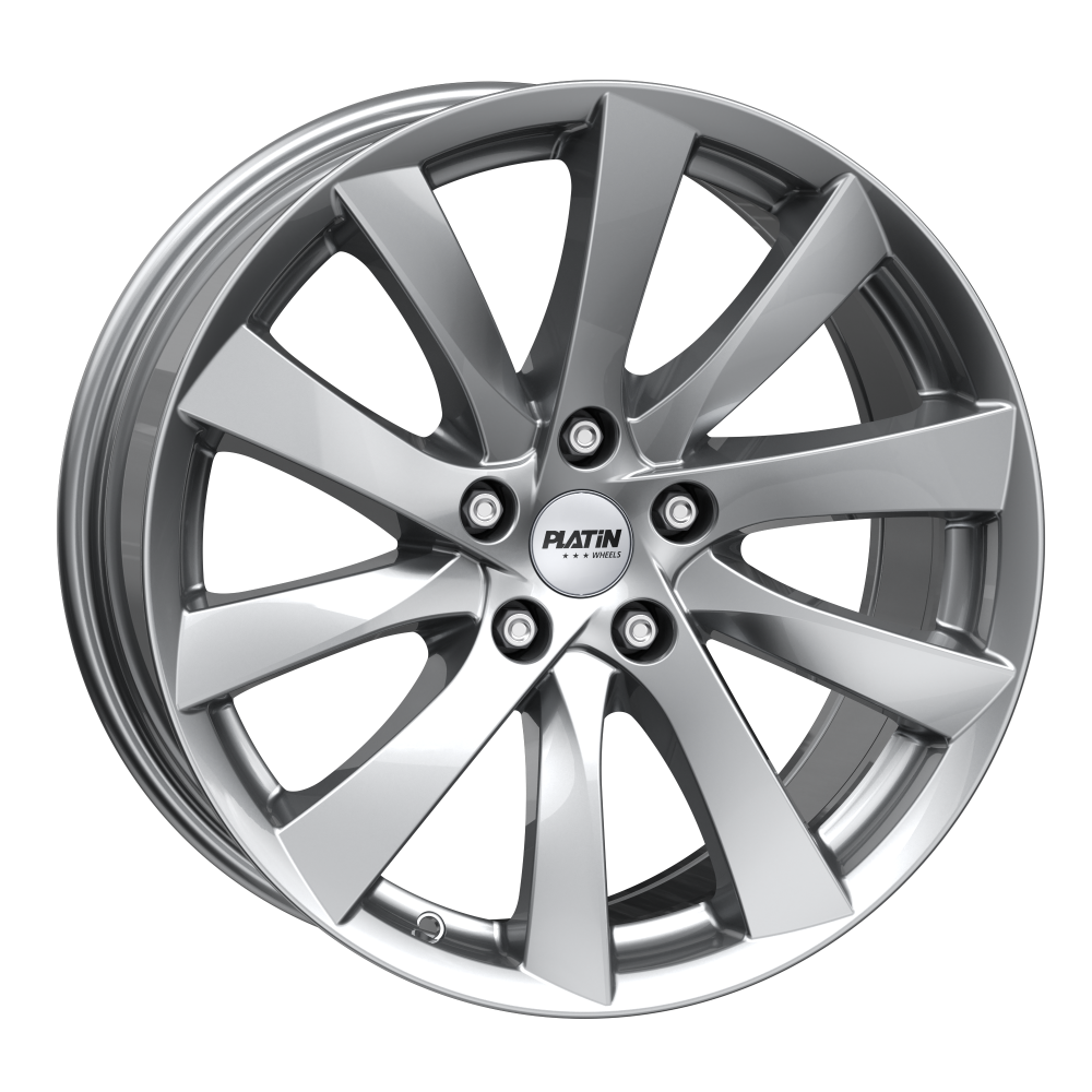 Tesla Model Y Felgen / Kompletträder - Platin P106 Metall Silber in 19 ...